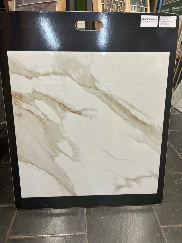 Statuario Gold Polished 60x60cm - Freelands Tiles