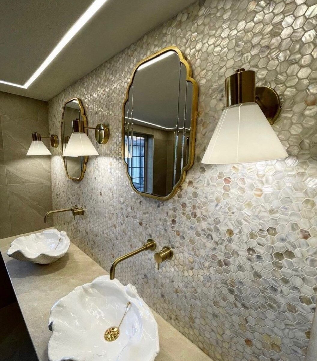 Mother of Pearl Hexagon Mosaics - Freelands Tiles